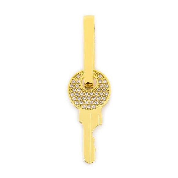 henri bendel | Jewelry | Iso Striped Influencer Pins Gold Letter B ...